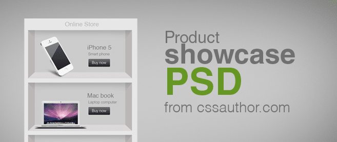 Product Showcase PSD For Free Download - Freebie No: 83