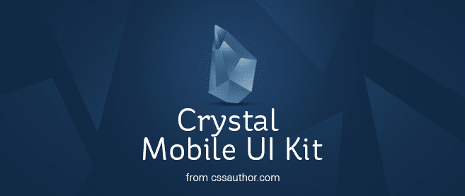 Crystal - Mobile Application UI Design PSD - Freebie No: 97