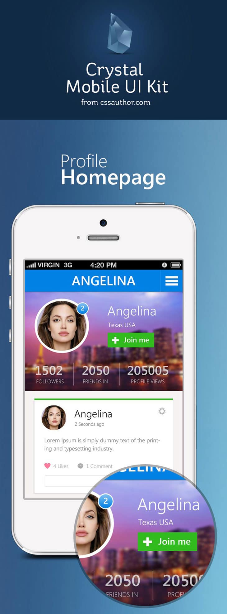 Free Flat GUI Templates » 25 Best Free Flat Style UI Design KIts