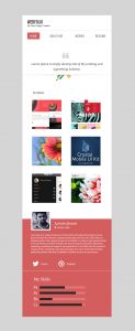 Minimal Portfolio Template PSD With Mobile Version - Freebie No: 100