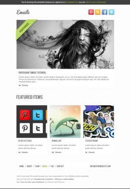 Best Free Email Newsletter Design Templates » Latest Collection