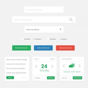 50+ Free Flat Style UI Kits