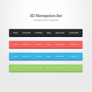 80+ Free Website Menu Navigation PSD Elements » CSS Author