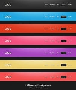 80+ Free Website Menu Navigation PSD Elements » CSS Author