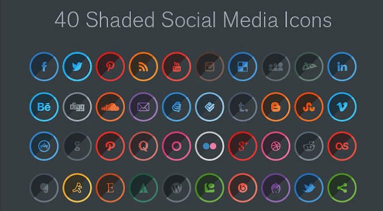 500+ High Quality Free Social Media Icon Sets
