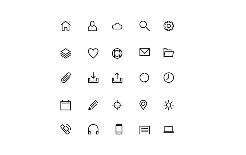 250+ Ultimate Collection Of Free Line Icon Sets » CSS Author
