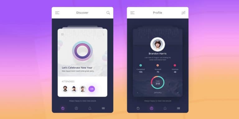 Latest Free Mobile App UI PSD Designs » CSS Author