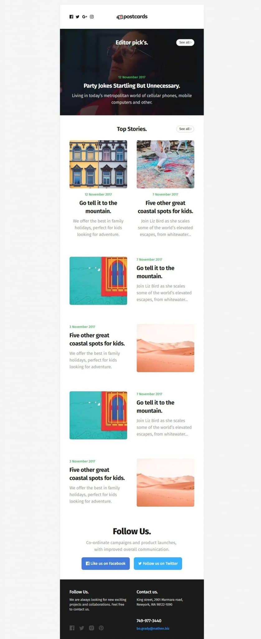Free Email Newsletter Templates PSD » CSS Author