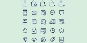 Latest Free E-commerce Icon Sets » CSS Author