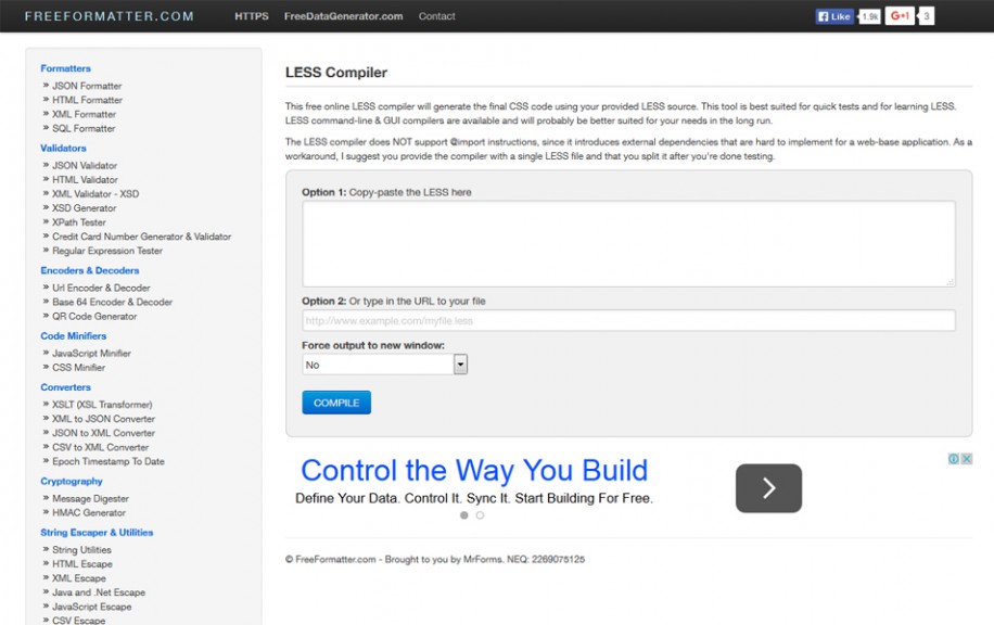 50+ Less Compilers (Complete Collection) » CSS Author