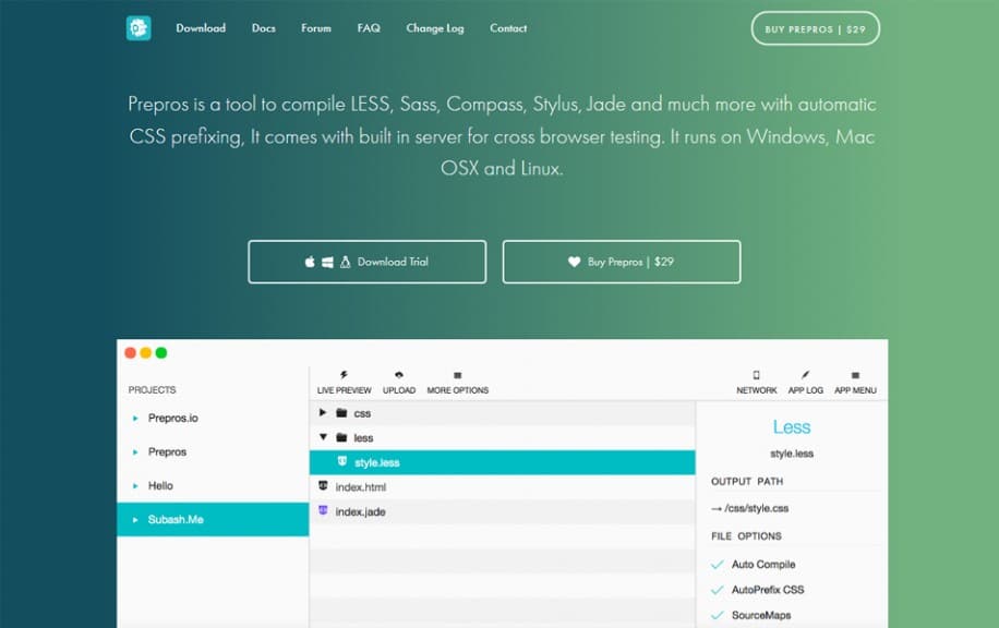 50+ Less Compilers (Complete Collection) » CSS Author
