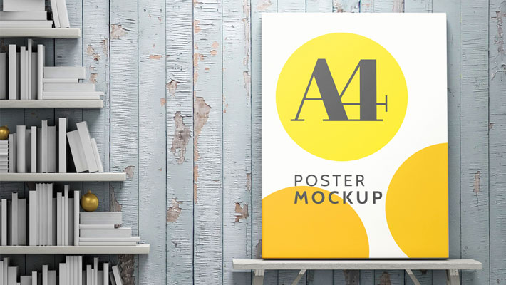 A4 Poster Mockup PSD » CSS Author