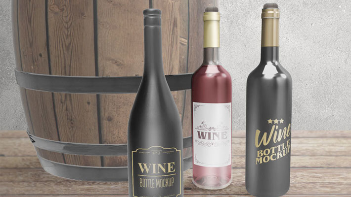 Free Wine Bottles Mockup » CSS Author
