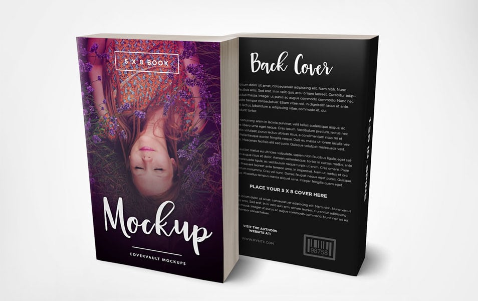 Front & Back 5 X 8 Paperback Book Mockup » CSS Author