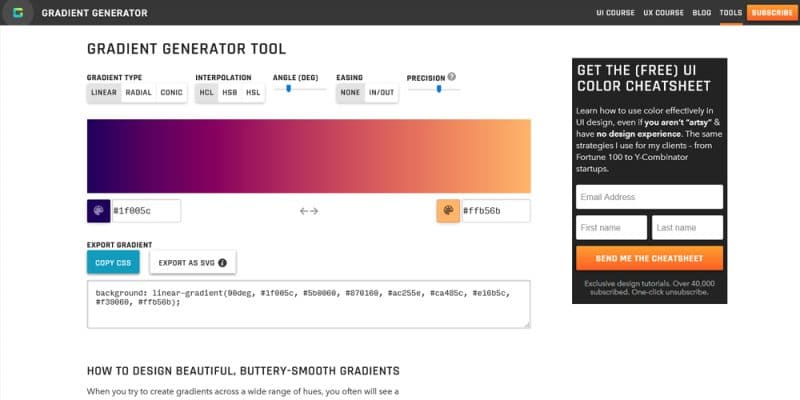The Best Gradient Generators & Libraries » CSS Author