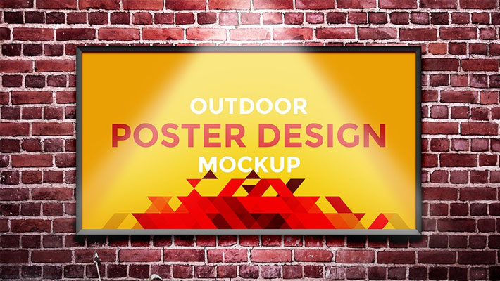Outdoor Poster Design Mockup » CSS Author
