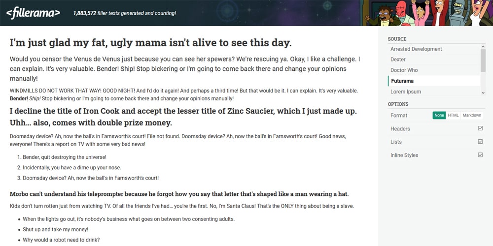 Dummy Text Generators And Tools » CSS Author