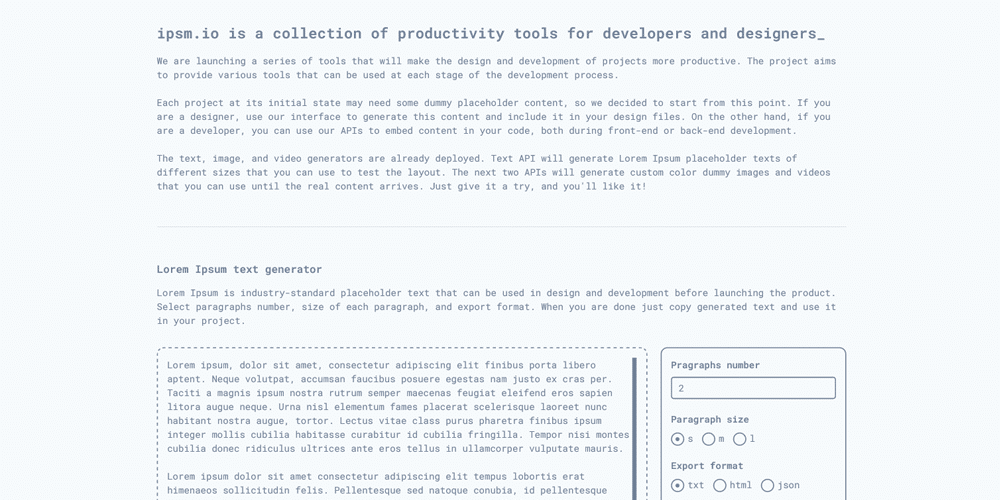 Dummy Text Generators And Tools » CSS Author