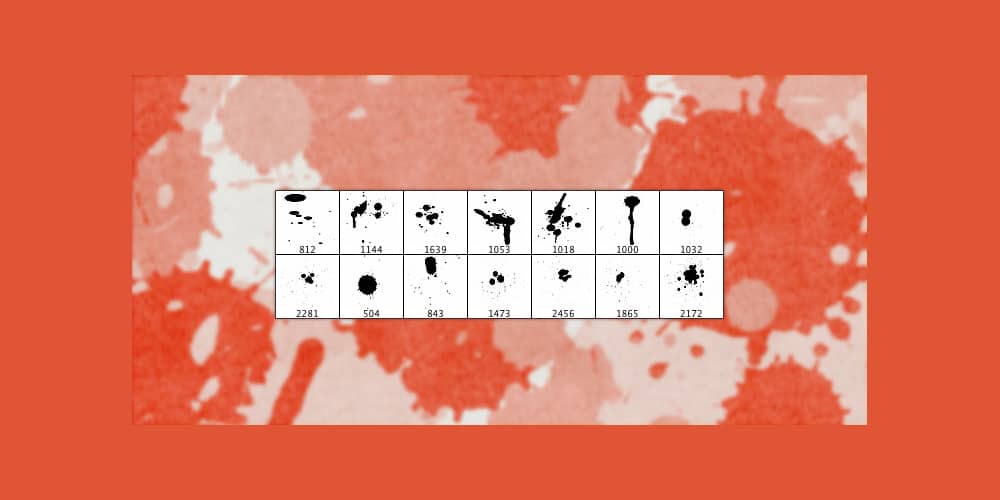 High Resolution Photoshop Splatter Brushes Free Download
