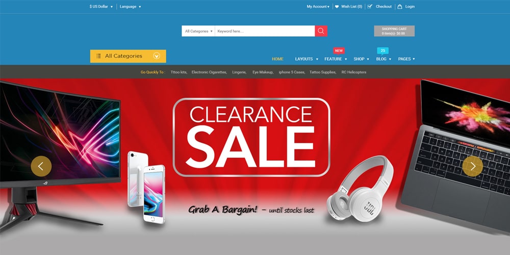 Free Ecommerce Web Templates PSD » CSS Author