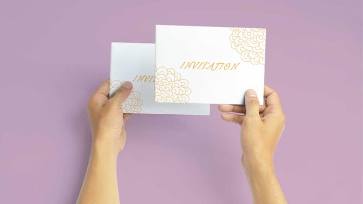 Free Invitation Greeting Card In Hand Mockup » CSS Author