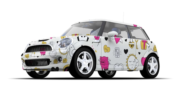 Free Mini Cooper Wrap Design Mockup » CSS Author