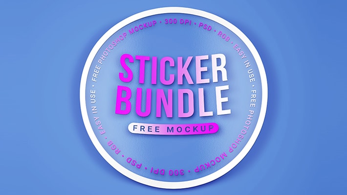 Sticker Bundle Free PSD Mockups » CSS Author