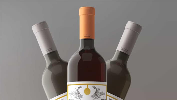Free Wine Bottle Label Mockups » CSS Author