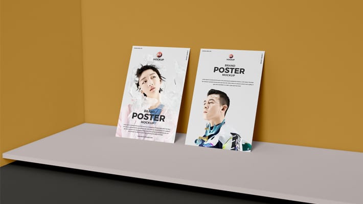 Free PSD Brand Presentation Poster Mockup Design » CSS Author