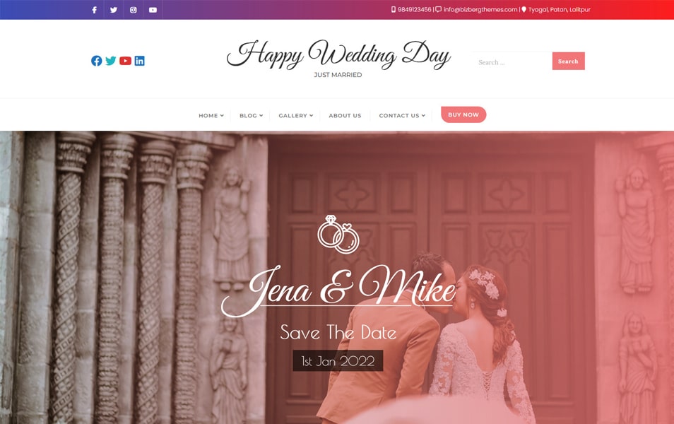 20+ Best Free Responsive Wedding WordPress Themes 2021