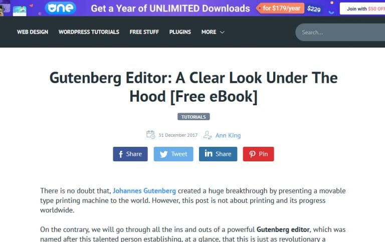 30+ Wordpress Gutenberg Plugins, EBook, Articles & Resources