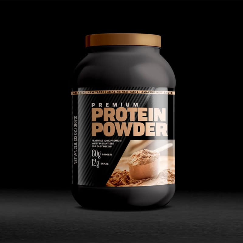 Free Protein Powder Bottle Mockup PSD » CSS Author